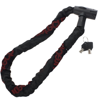 SPARES2GO Heavy Duty Hardened Steel Security Chain Lock with Nylon ...