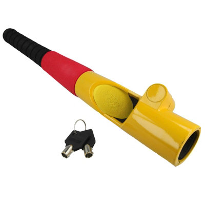 SPARES2GO Heavy Duty Steering Wheel Lock Bar Baseball Bat Style Car Van ...