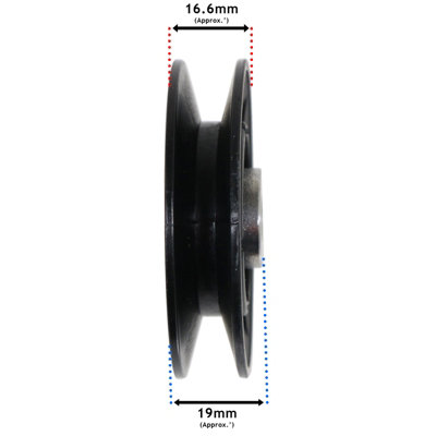 SPARES2GO Idler Pulley V for Mountfield 1125M 2105M 2125H 2125M 2135H ...