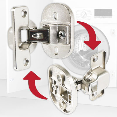SPARES2GO Integrated Door Hinge Fixing Kit Magnetic Built In Washing ...