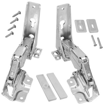SPARES2GO Integrated Door Hinge Pair compatible with Whirlpool Fridge ...