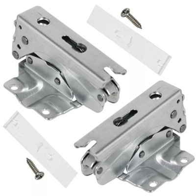 SPARES2GO Integrated Fridge Door Hinges for AEG Electrolux Freezer 3362 ...