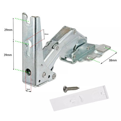 SPARES2GO Integrated Fridge Door Hinges for John Lewis IKEA SMEG ...