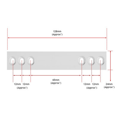 SPARES2GO Integrated Fridge Door Slide Mounting Bracket Slider Kit for ...