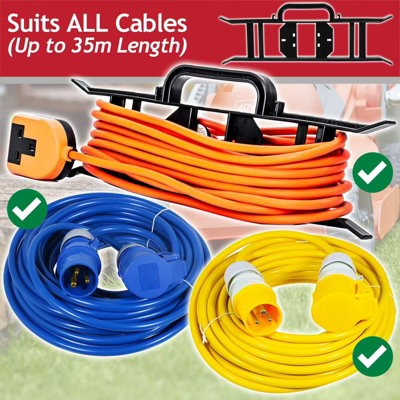 SPARES2GO Lawnmower Cable Tidy Frame H Bracket Extension Power Lead ...