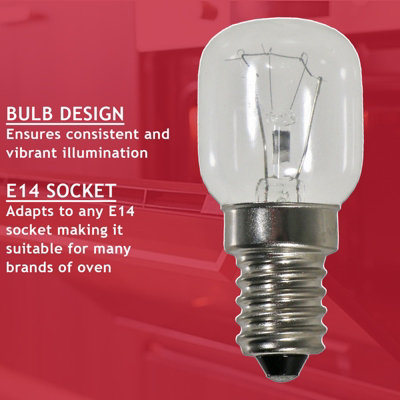 SPARES2GO Light Bulb Lamp compatible with Hotpoint Oven Cooker (25w ...
