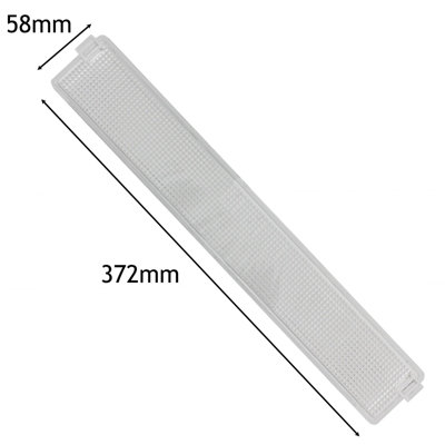 SPARES2GO Light Diffuser / Lens Cover Plate compatible with Electrolux ...