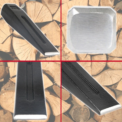 SPARES2GO Log Splitter Chisel Wedge 1.5KG 8" Wood Splitting Maul ...