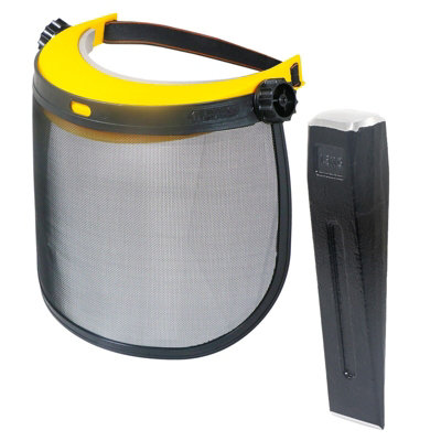 SPARES2GO Log Splitter Face Shield Kit Wood Timber Splitting Log Chisel ...