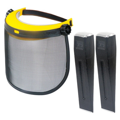 SPARES2GO Log Splitter Face Shield Kit Wood Timber Splitting Log Chisel ...