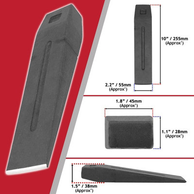 SPARES2GO Log Splitting Wedge Chisel Wood Fire Timber Splitter Maul ...