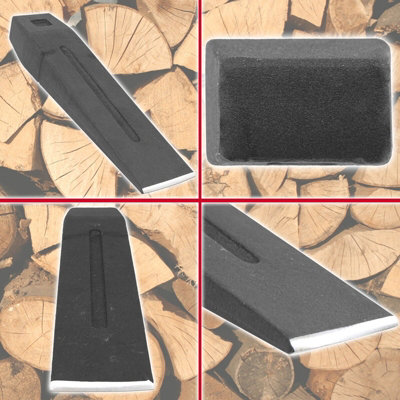 SPARES2GO Log Splitting Wedge Chisel Wood Fire Timber Splitter Maul ...