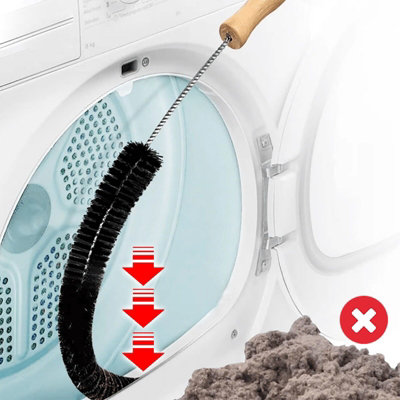 SPARES2GO Long Reach Cleaning Brush Radiator Washing Machine Tumble ...