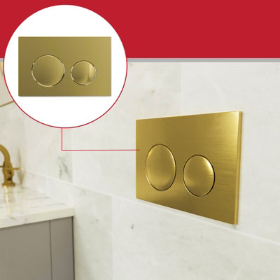 SPARES2GO Luxury Flush Plate Kit for Skylo Concealed Toilet Cistern ...