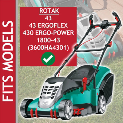 Bosch rotak 430 ergoflex electric rotary lawnmower store