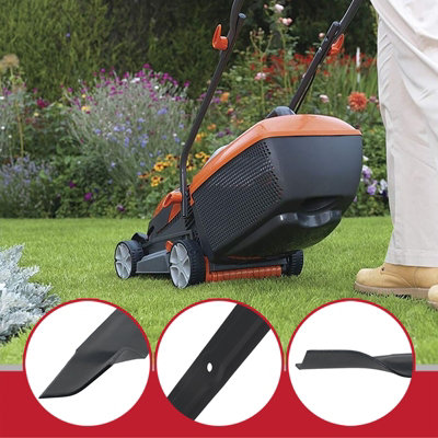 SPARES2GO Metal Blade compatible with Flymo Chevron Easimo Rollermo ...