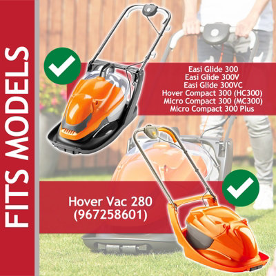 SPARES2GO Metal Blade compatible with Flymo Easi Glide 300 Hover Vac 280 Micro Compact HC300 MC300