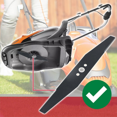 SPARES2GO Metal Blade compatible with Flymo Easi Glide 300 Hover Vac ...