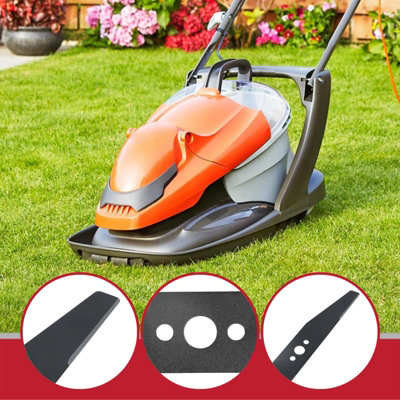 SPARES2GO Metal Blade compatible with Flymo Easi Glide 300 Hover Vac 280 Micro Compact HC300 MC300