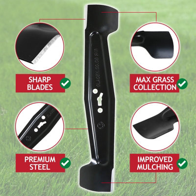 SPARES2GO Metal Blade compatible with Spear & Jackson CLMF2434A S2434CR ...