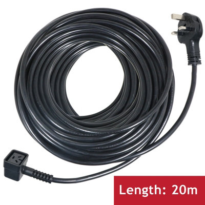 SPARES2GO Nu-plug type power cable for Numatic Twintec Floor scrubber ...