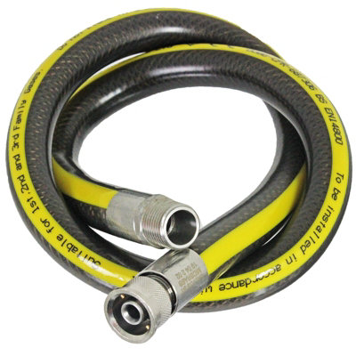 SPARES2GO Oven Cooker Gas Hose UNIVERSAL Micropoint Bayonet Straight ...