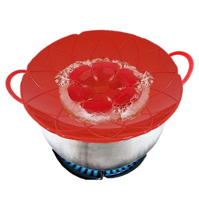 SPARES2GO Pan Lid Spill Stopper Silicone Saucepan Pot Steamer Cover ...