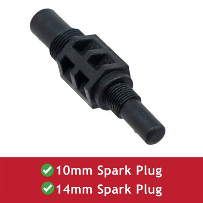 SPARES2GO Piston Stop Block Plug Tool for 10mm 14mm Spark Plug 2 4 ...