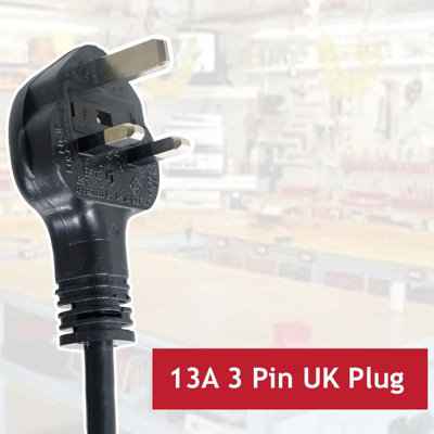 SPARES2GO Power Cable for Fridge Freezer Chiller Refrigerator 10m 1.5mm ...