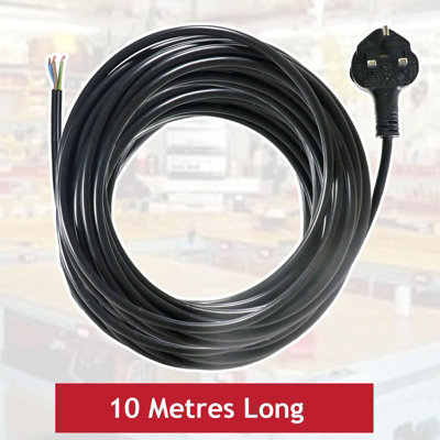 SPARES2GO Power Cable for Fridge Freezer Chiller Refrigerator 10m 1.5mm ...