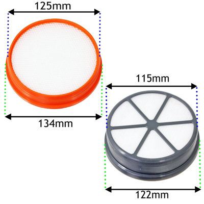 SPARES2GO Pre & Post Motor Type 90 HEPA Filter Set compatible with Vax ...