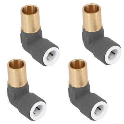SPARES2GO Radiator Valve Reducing Elbow Stem Compression 15mm x 10mm ...