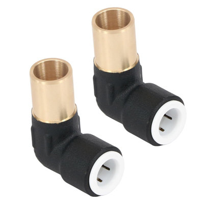 SPARES2GO Radiator Valve Reducing Elbow Stem Compression 15mm x 10mm ...