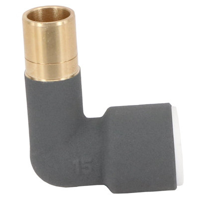 SPARES2GO Radiator Valve Reducing Elbow Stem Compression 15mm x 15mm ...