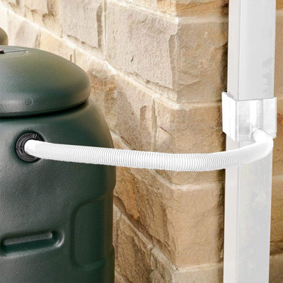 SPARES2GO Rainwater Diverter 65mm Square 68mm Round Downpipe Water Butt ...