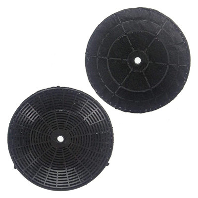 SPARES2GO Round Carbon Filter Pair compatible with Elica Cooker Hood ...
