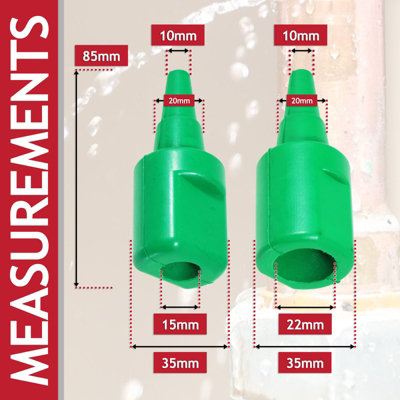 SPARES2GO Rubber Bung End Cap Seal Kit for Plumbing Heating Tank ...