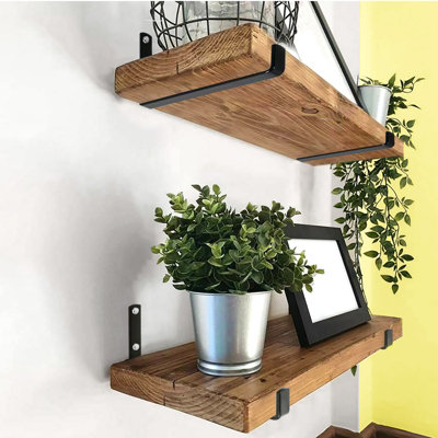 rustic wall brackets for shelves