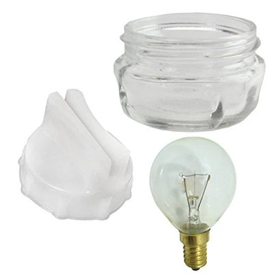 SPARES2GO Screw In Glass Lamp Lens Cover Removal Tool Light Bulb for ...