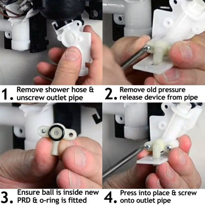 SPARES2GO Shower Pressure Relief Device PRD for TRITON Electric ...