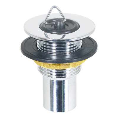 SPARES2GO Sink Waste Plug Chrome Brass Caravan Motorhome Campervan Boat ...