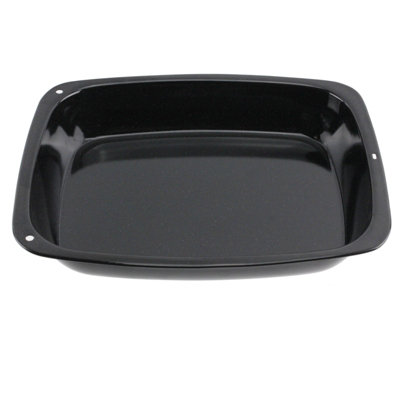 SPARES2GO Small Vitreous Enamel Roasting Tin Oven Baking Tray Roaster ...
