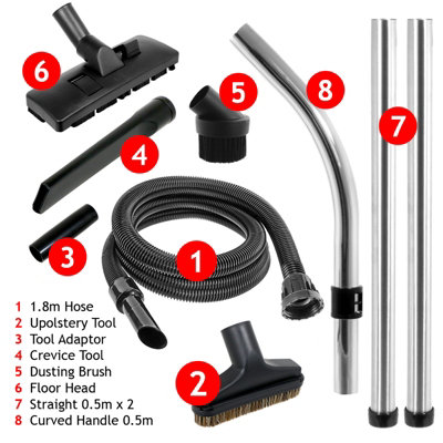 SPARES2GO Spare Parts Hose Tool Kit for Numatic Henry Hetty Vacuum Cleaners
