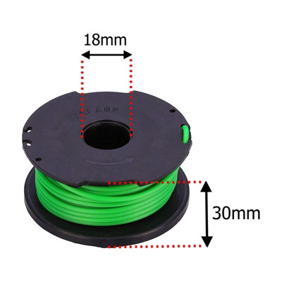 SPARES2GO Spool Line Refill compatible with Black Decker GL7033 GL8033 GL9035 STB3620L Grass Strimmer Trimmer