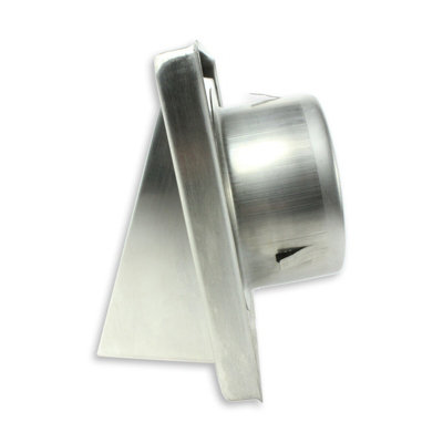 SPARES2GO Stainless Steel External Wall Air Vent Non Return Flap Outlet ...