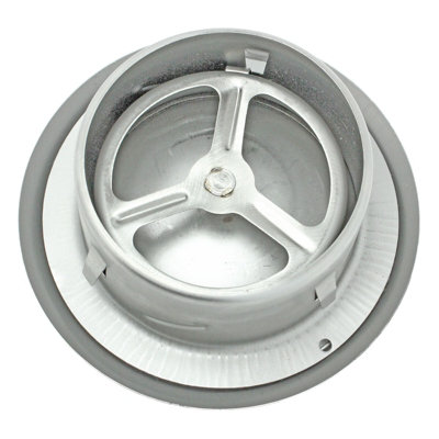 SPARES2GO Stainless Steel Round Ceiling Extractor Exhaust / Supply Wall ...