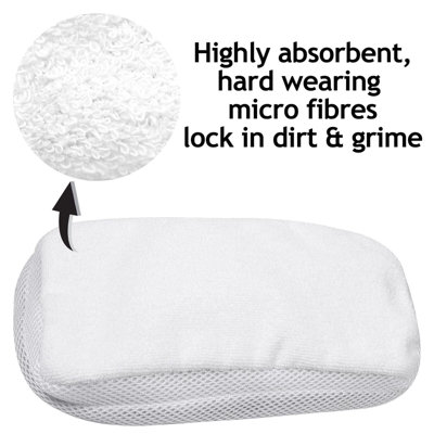 SPARES2GO Steam Mop Cloths for MORPHY RICHARDS 720021 720502 2-in-1 ...
