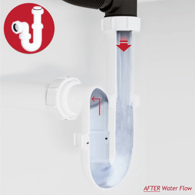SPARES2GO Telescopic Sink P Trap Basin Swivel Plumbing Waste Pipe Kit ...