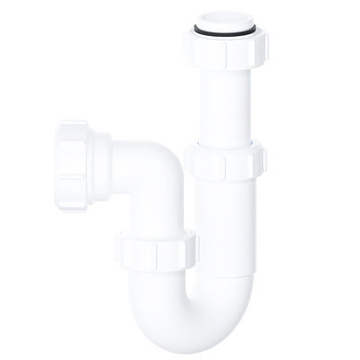 SPARES2GO Telescopic Sink P Trap Basin Swivel Plumbing Waste Pipe Kit ...