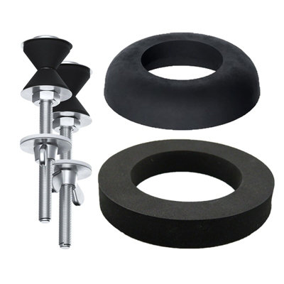 SPARES2GO Toilet Cistern Seal Kit 100mm M6 Bolt Through 1.5" Rubber ...